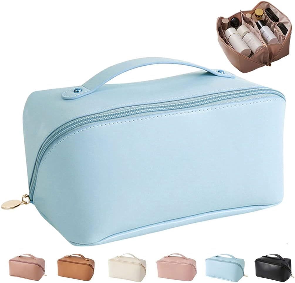 DADHOT Travel Makeup Bag,Large Capacity Cosmetic Bags for Women ...