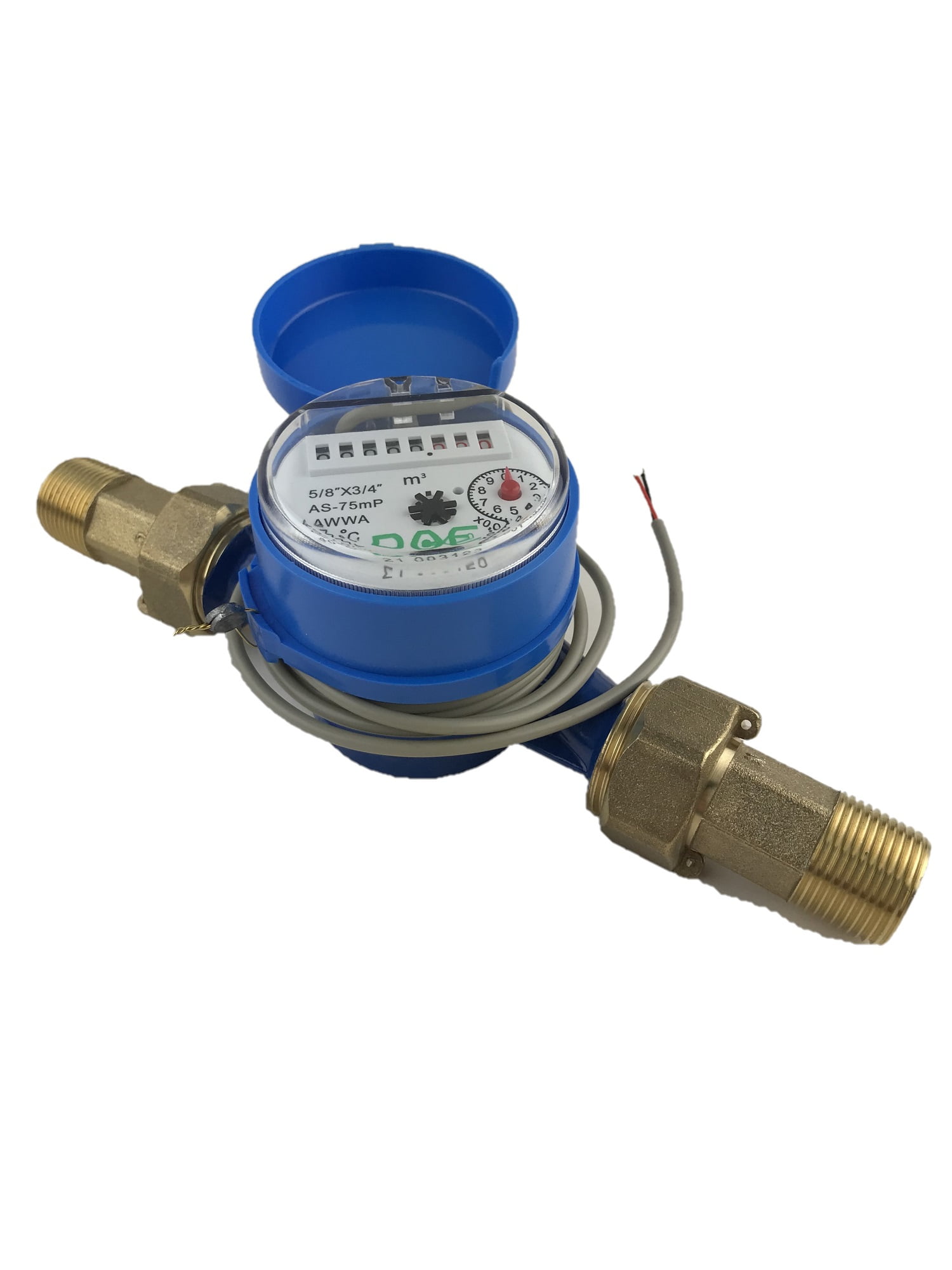 DAE AS-75mP Water Meter with Pulse Output, 3/4" NPT Couplings ...