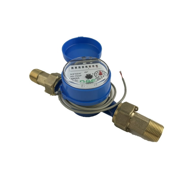 DAE AS-75mP Water Meter with Pulse Output, 3/4" NPT Couplings ...