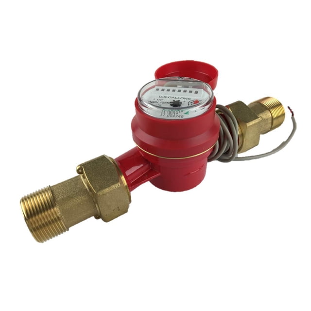 DAE AS320U-125RP 1-1/4" Hot Water Meter with Pulse Output, Measuring in ...