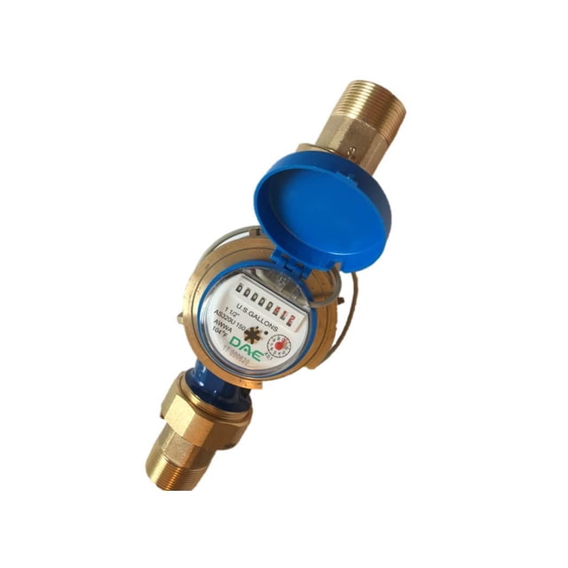 DAE AS320U-150P 1-1/2" Water Meter with Pulse Output, Measuring in ...