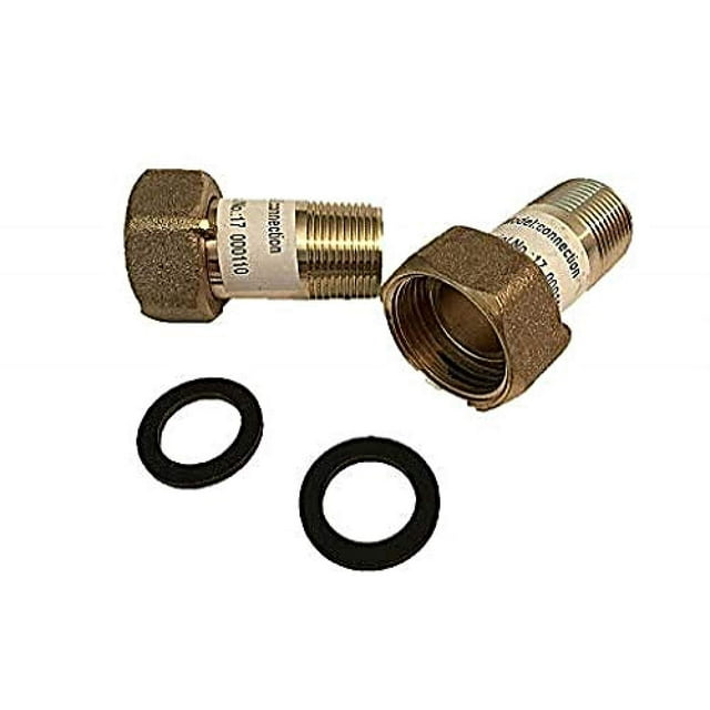 DAE C-75NL Pair of 3/4" NSF61 Lead Free Water Meter Couplings, 3/4 ...