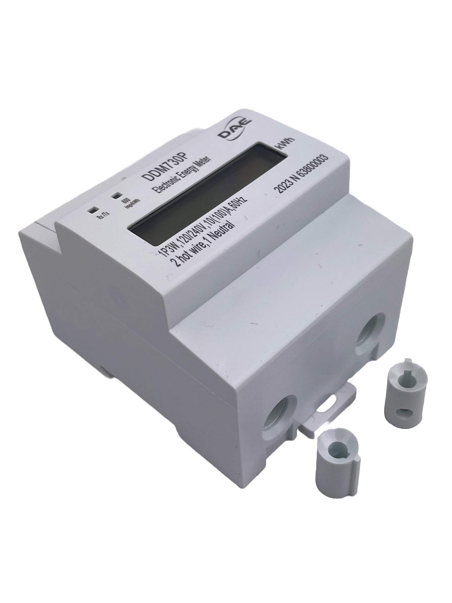 DAE DDM730P, RS485, 120/240V kWh Meter, 100A, 1P3W (2 hot wires, 1 ...
