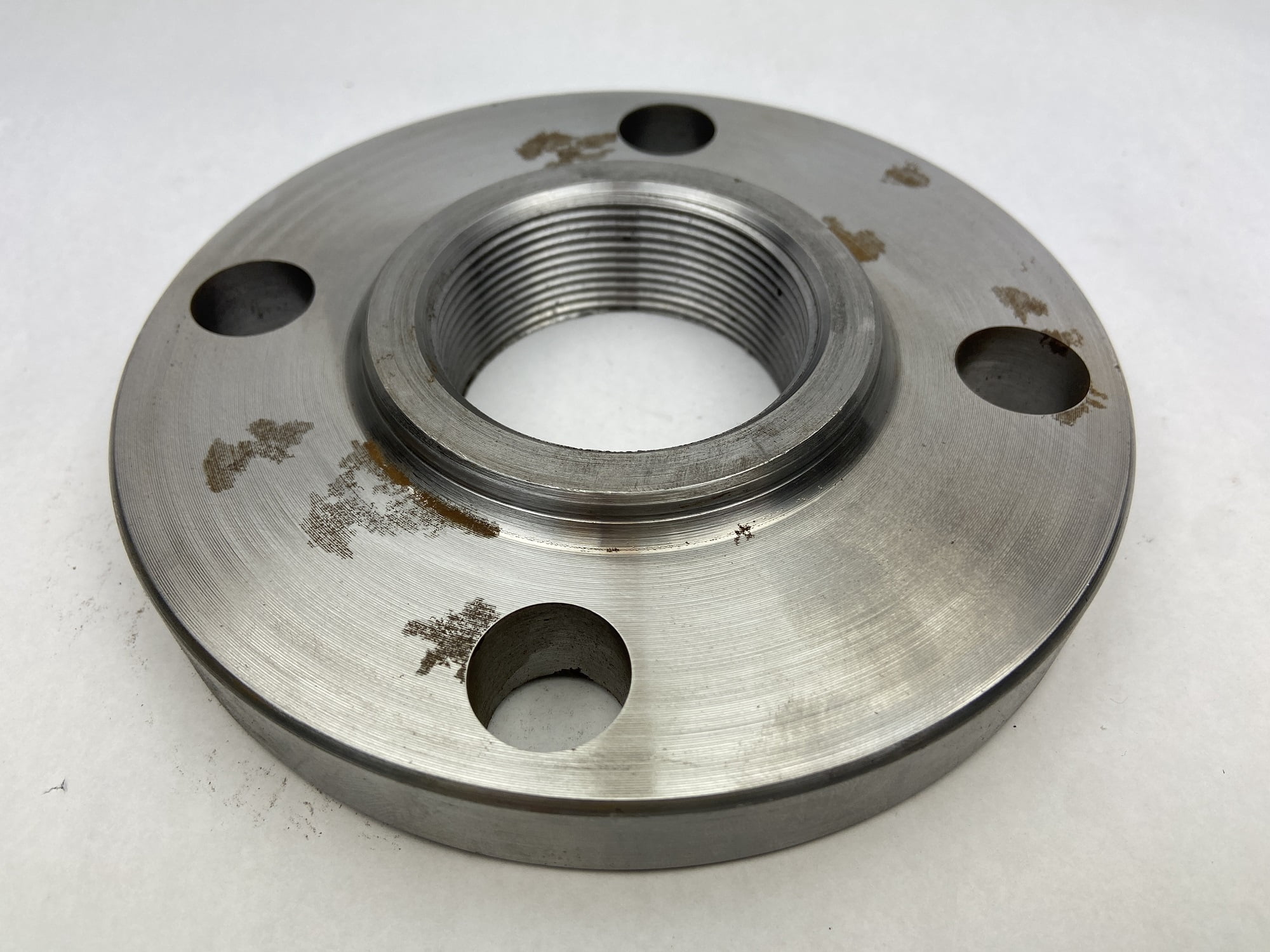 DAE FL-200 2 Inch Cast Iron NPT Threaded Flange, Faced and Drilled ...