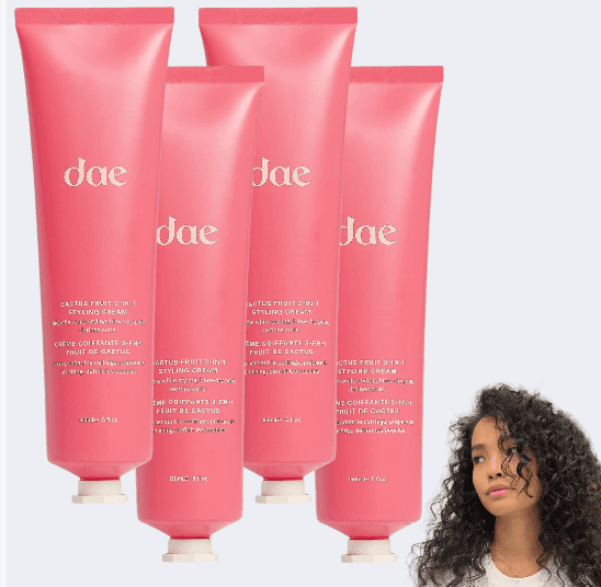 DAE Hair Cactus Fruit 3-In-1 Styling Cream (5 fl oz.)- Smooth Styles, Defines Curls, Prep Shiny ...