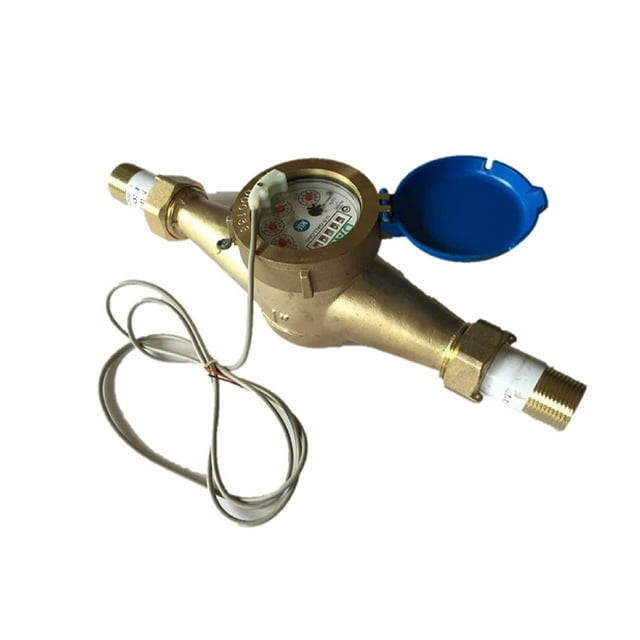 "DAE MJ-100 1"" Lead Free Potable Water Meter, Flow Gauge, Pulse Output ...