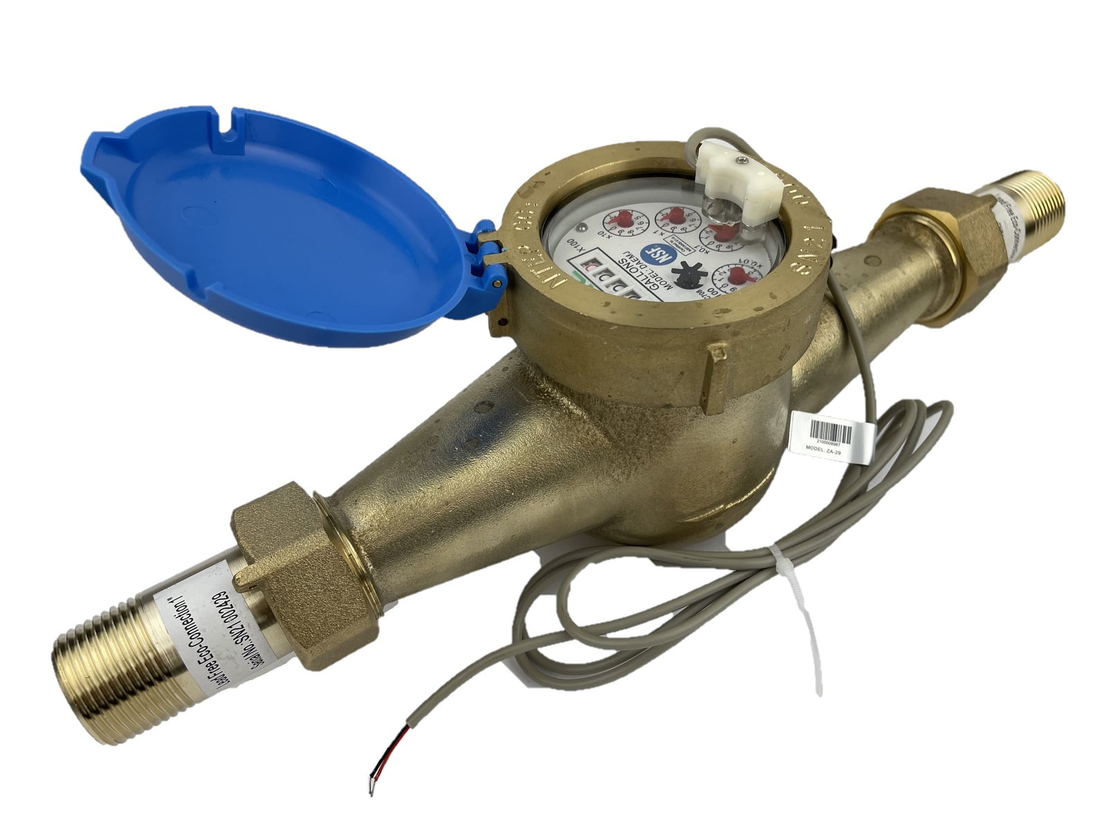 DAE MJ-100n 1" NTEP NSF61 Lead Free Potable Water Meter, Pulse Output ...