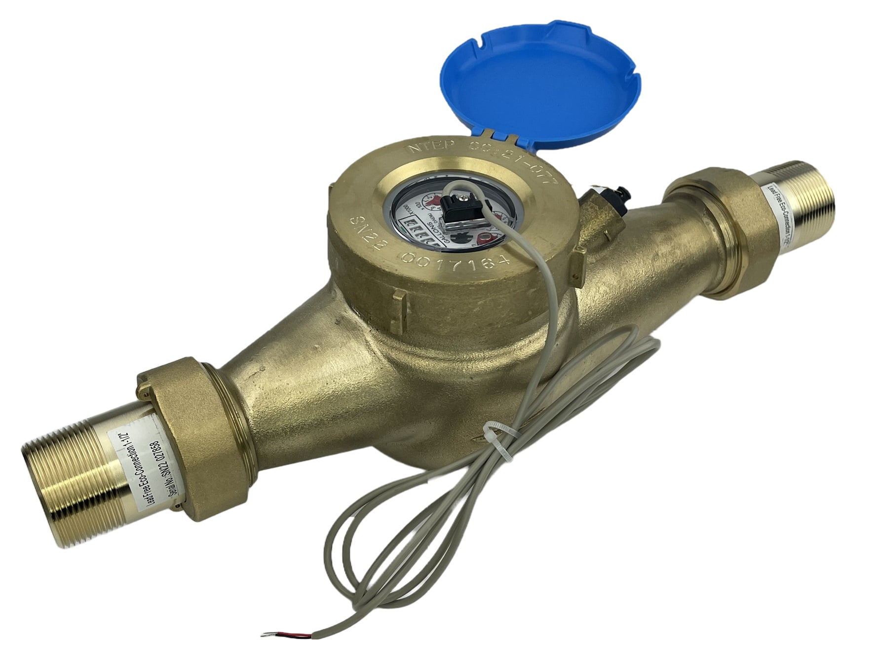 DAE MJ-150c 1.5" NTEP, IP68, NSF61 Lead Free Potable Water Meter, Pulse ...