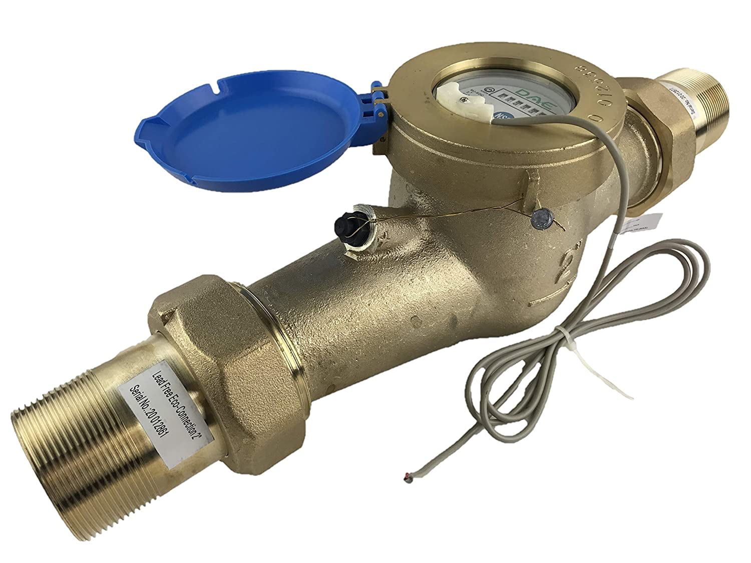 DAE MJ-200m 2" NSF61 Lead Free Potable Water Meter, Cubic meter, Pulse ...