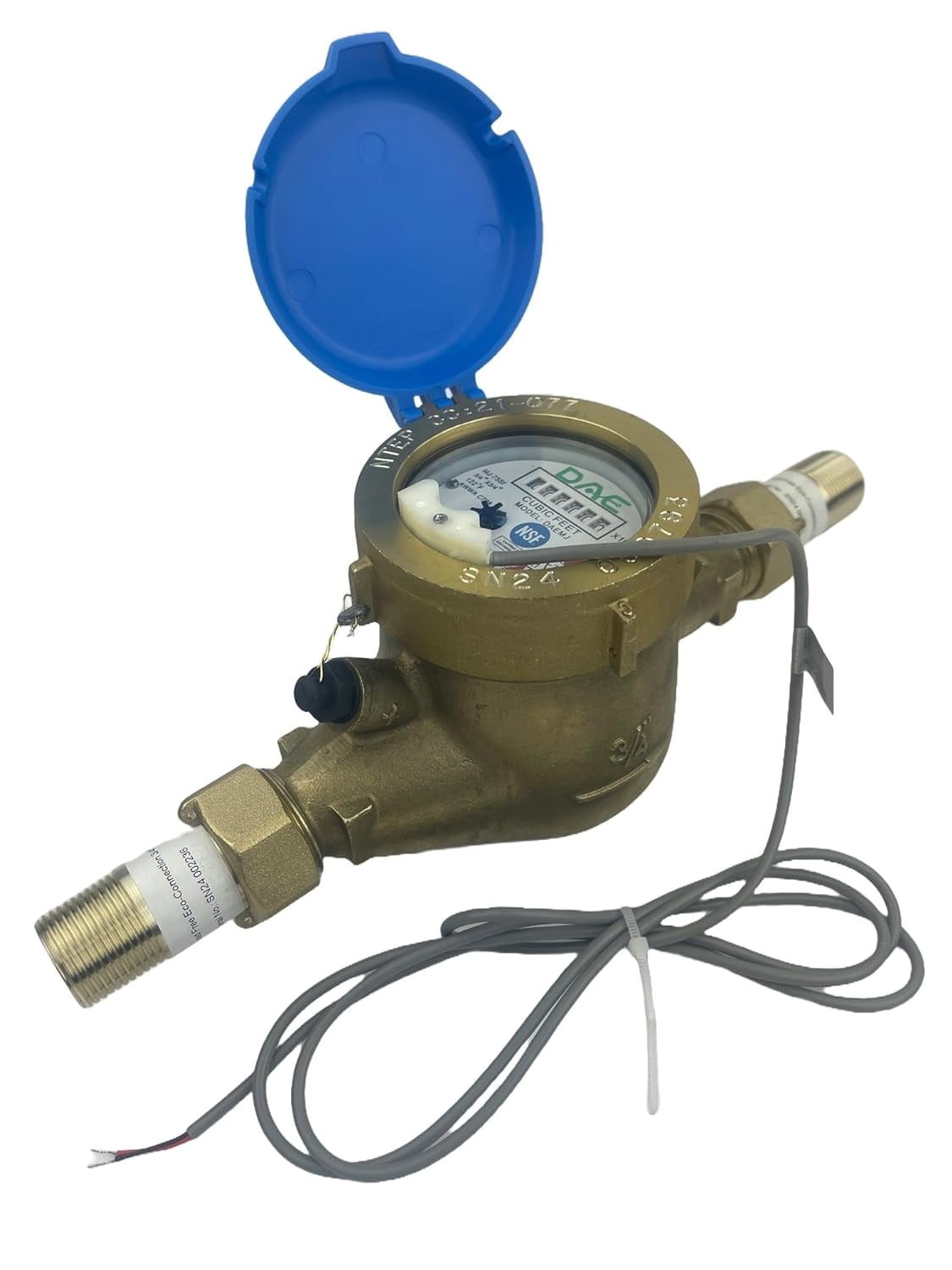 DAE MJ-75Sf 3/4"*3/4" NTEP NSF61 Lead Free Water Meter, NPT Couplings ...