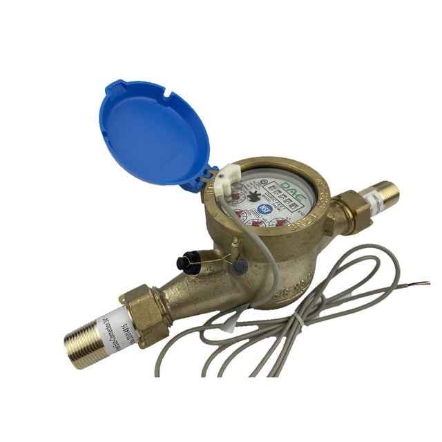 DAE MJ-75f NTEP NSF61 Lead Free Potable Water Meter, 3/4" NPT Couplings ...
