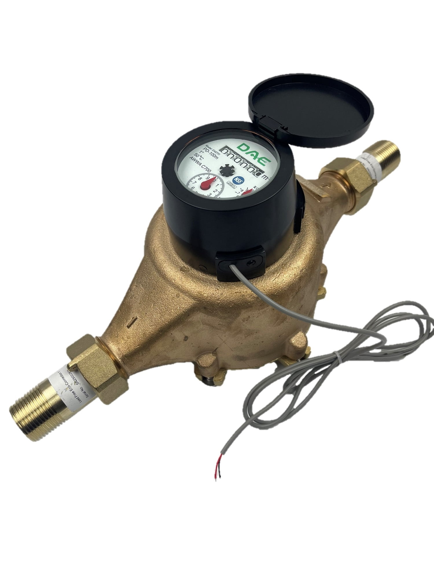 DAE PD-100m 1" Lead Free NSF61, IP68 Positive Displacement Water Meter ...
