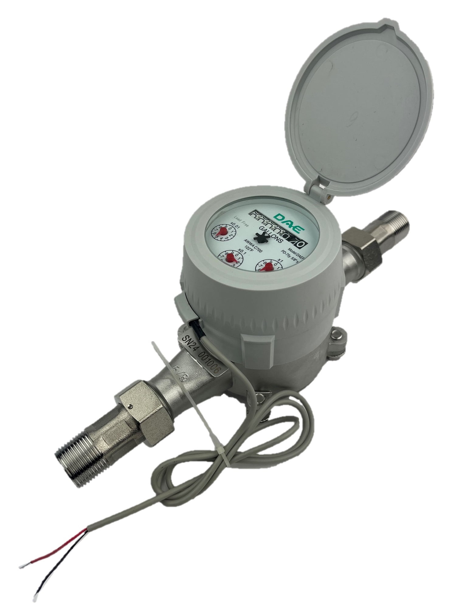 DAE PD-75y Stainless Non-Lead, IP68 Nutating Positive Displacement ...