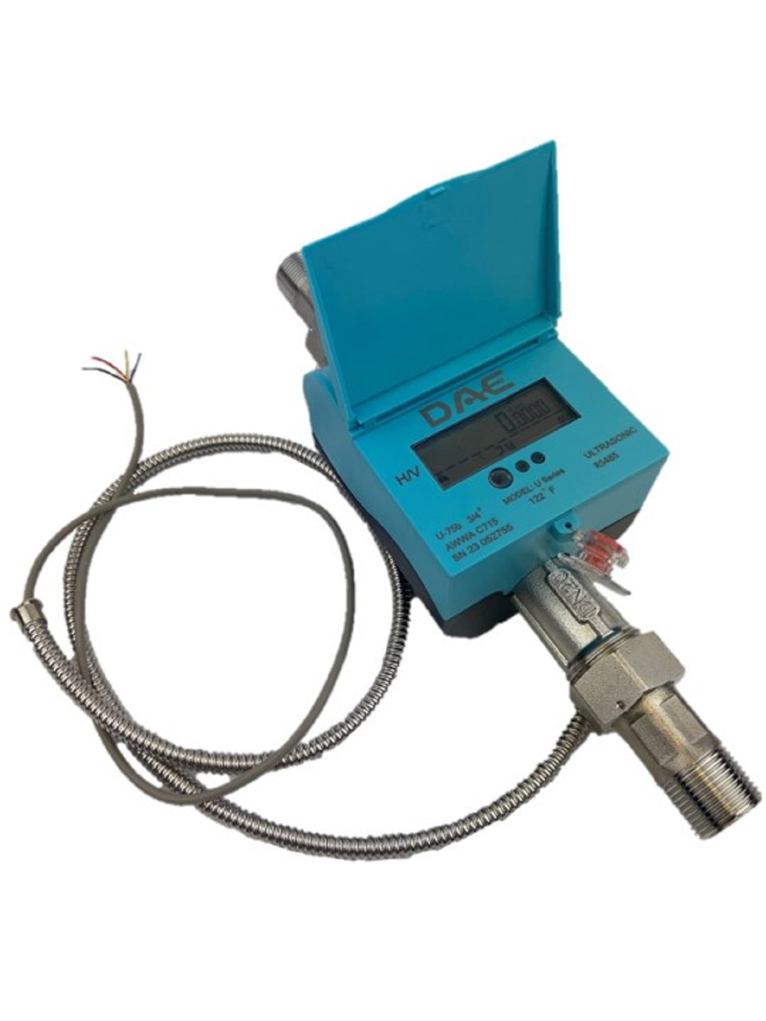DAE U-75b 3/4″ Non-Lead Stainless Ultrasonic Flow Meter with RS485 ...