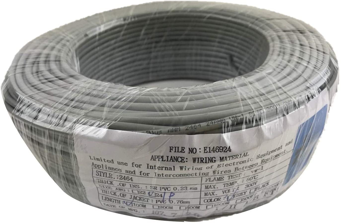 DAE UL2464-100 Shielded twisted pair cable with drain wire, 24 AWG ...