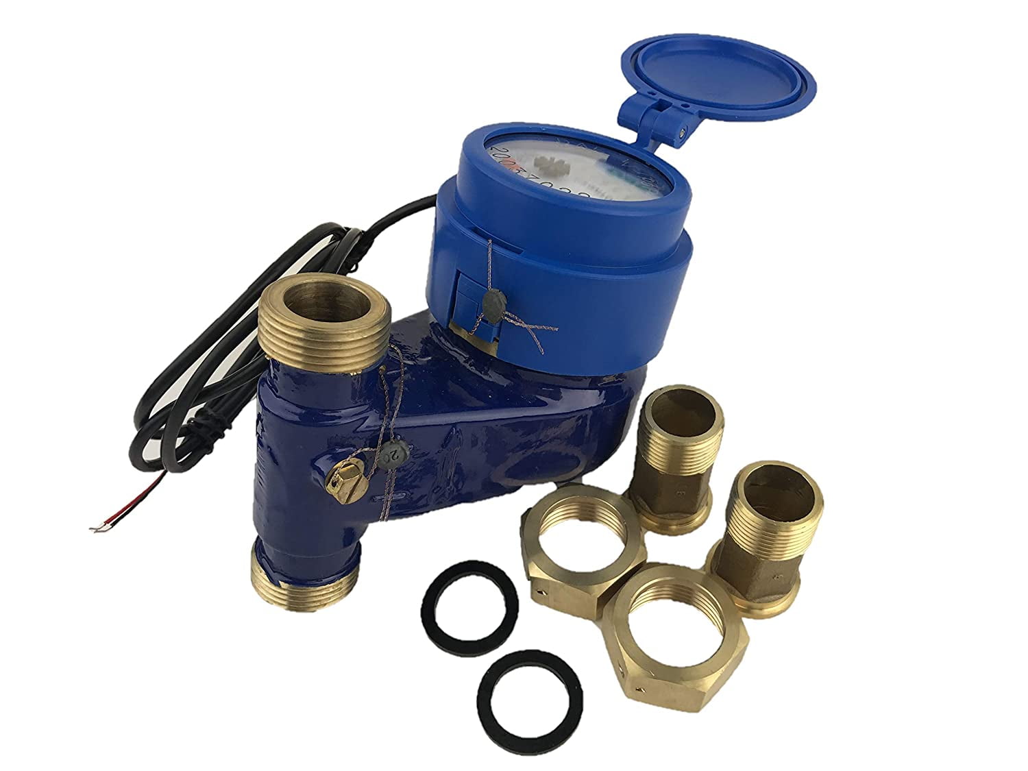 DAE V-75Pn Vertical Water Meter, Rotating Register, Pulse Output, 3/4 ...