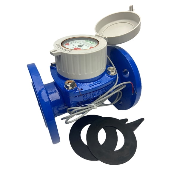 DAE WP-200nf 2" NSF61 Lead Free Woltmann Helix Water Meter, Pulse ...