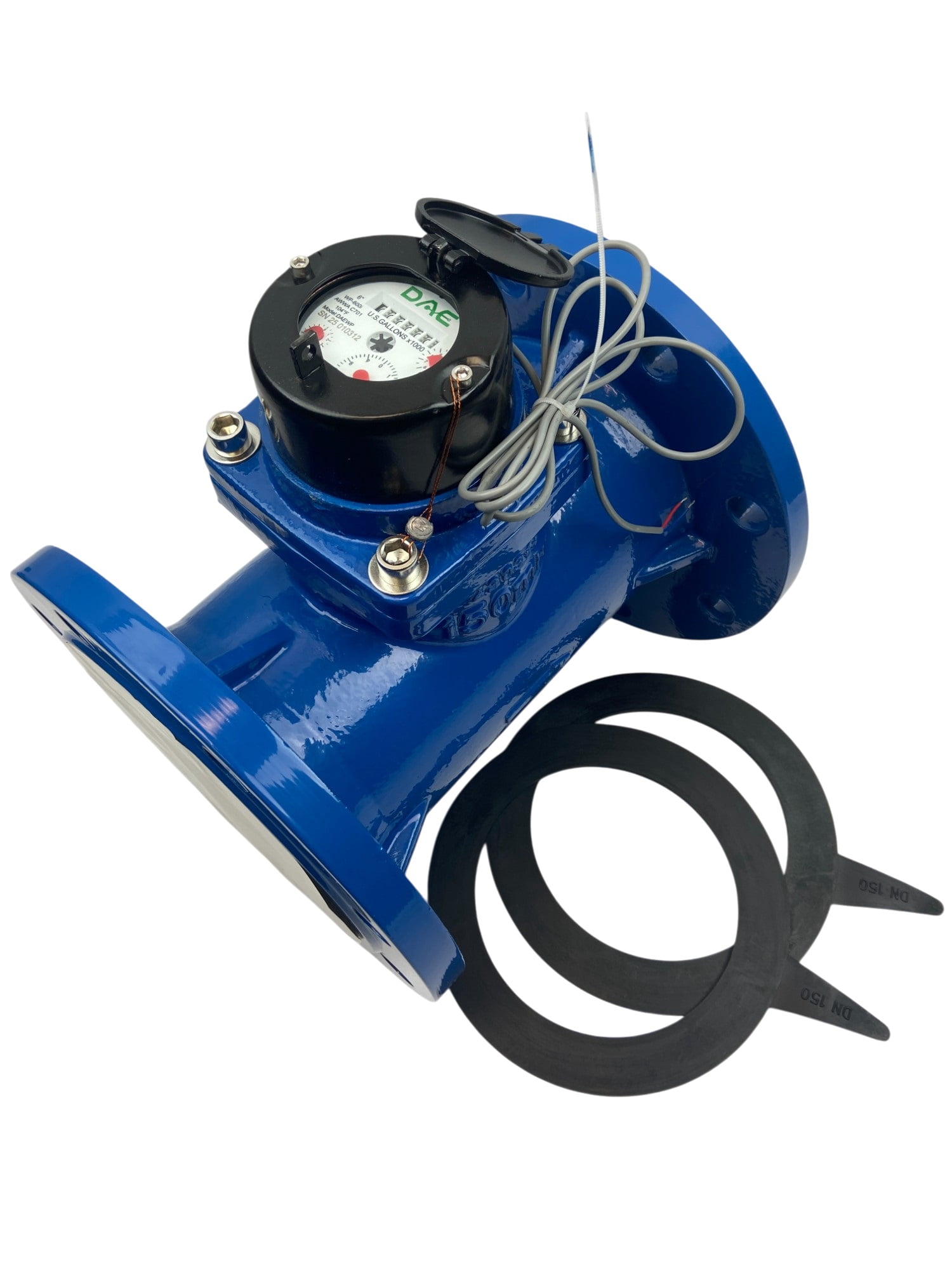 DAE WP-600i 6" Wastewater, Irrigation Water Meter, Pulse Output ...