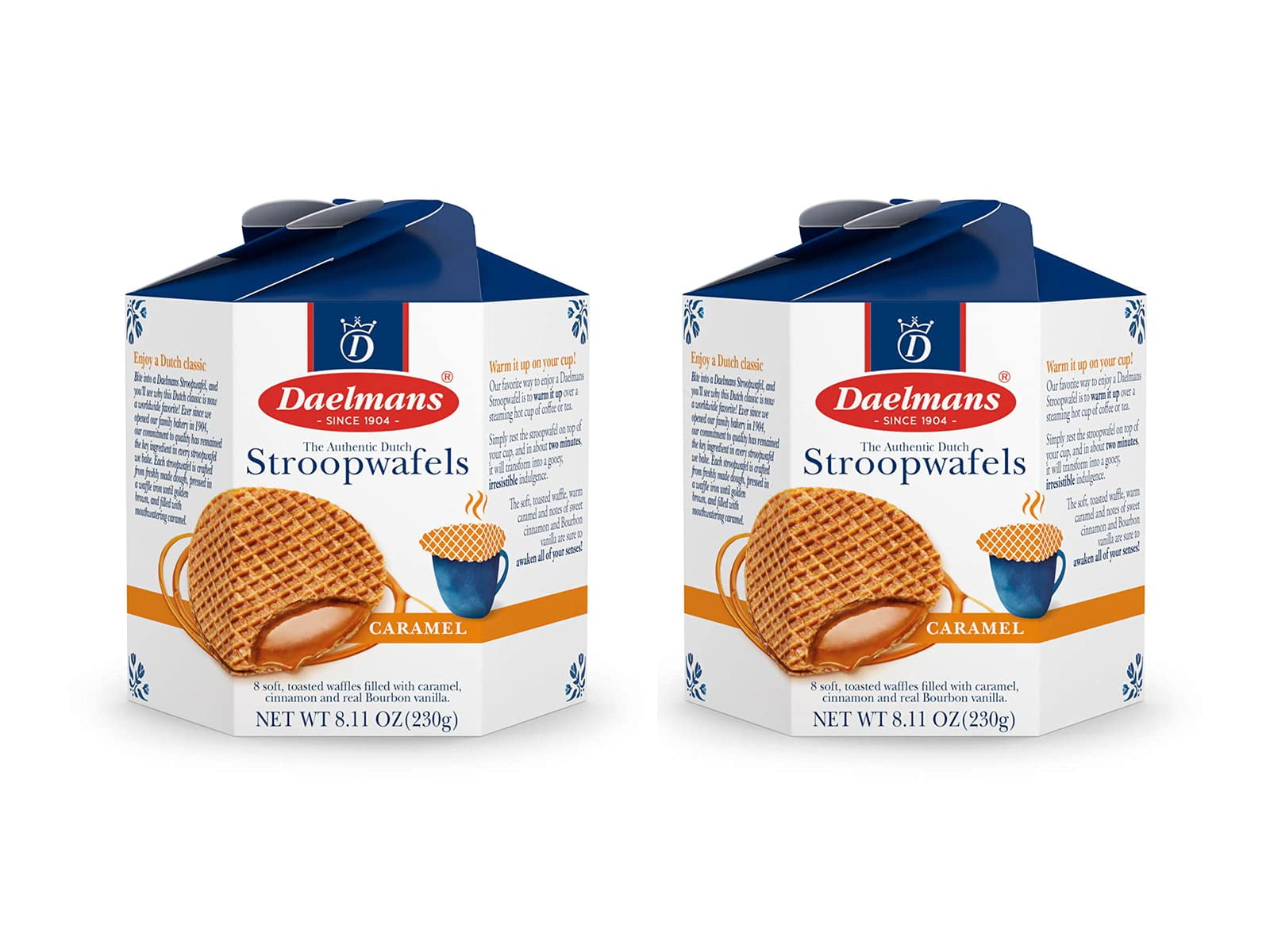 DAELMANS Stroopwafels, Dutch TWE5 Waffles Soft Toasted, 2 Pack ...
