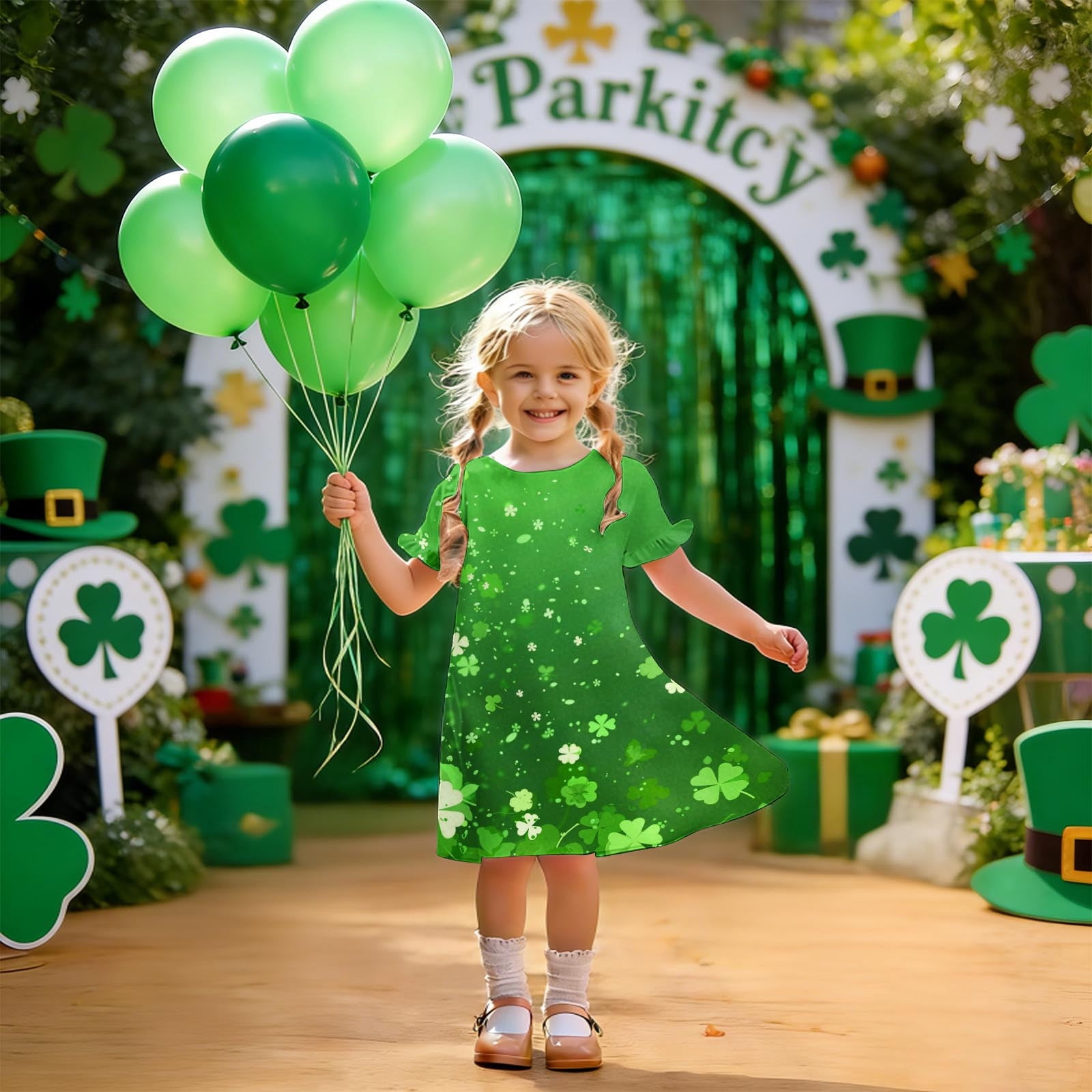 DAETIROS Girls Mint Green Lace Dress Kids Kids Little Girl Summer ...