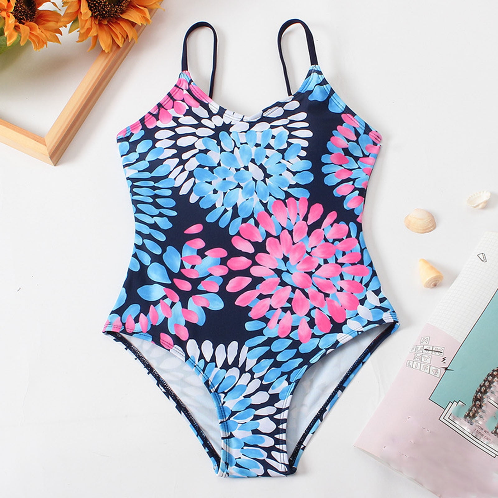 DAETIROS Girls One Piece Swimsuit, Beach Summer Cut Out Fashion Girls ...