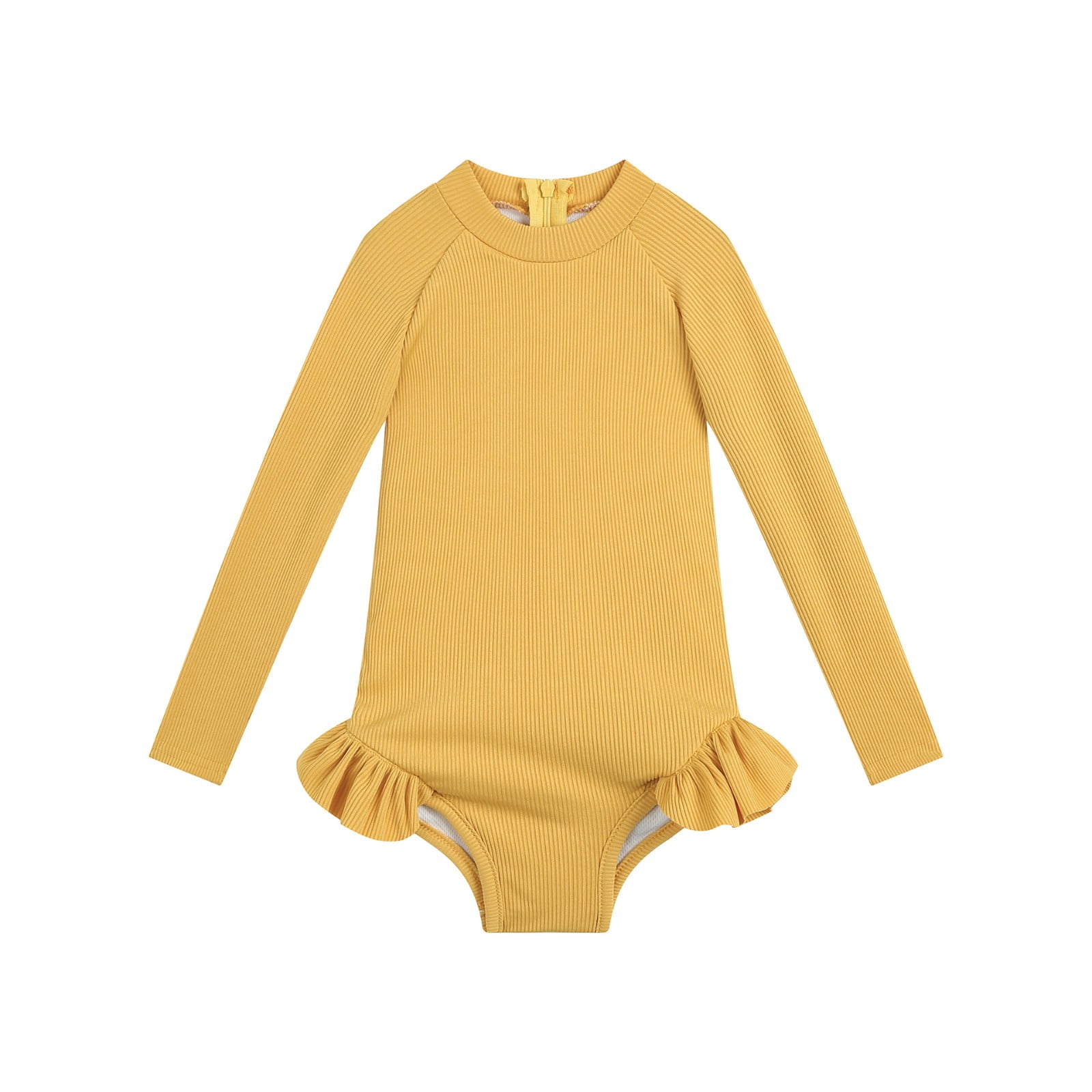 DAETIROS Girls One Piece Swimsuit, Beach Summer Quarter Zip Fashion ...