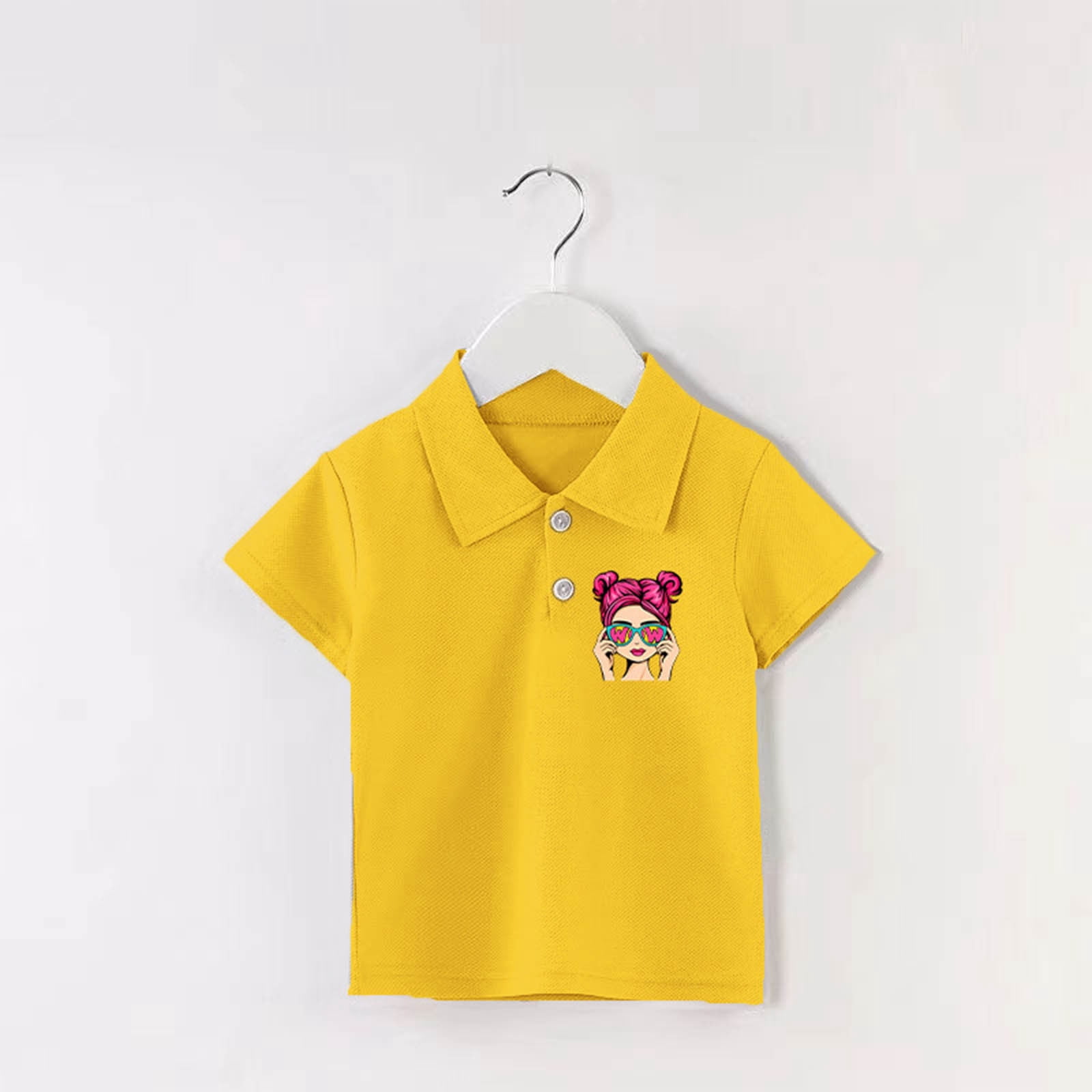 DAETIROS Girls Polo Shirts-Cotton Casual Short Sleeve Girls Summer ...