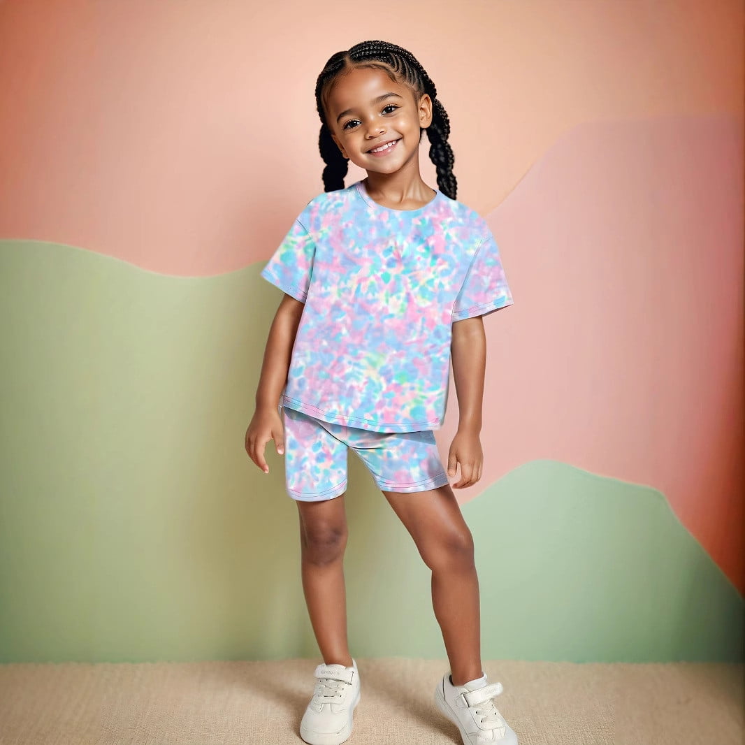 DAETIROS Little Girls Outfit Sets-Casual Comfy Graphic Fashion Short ...