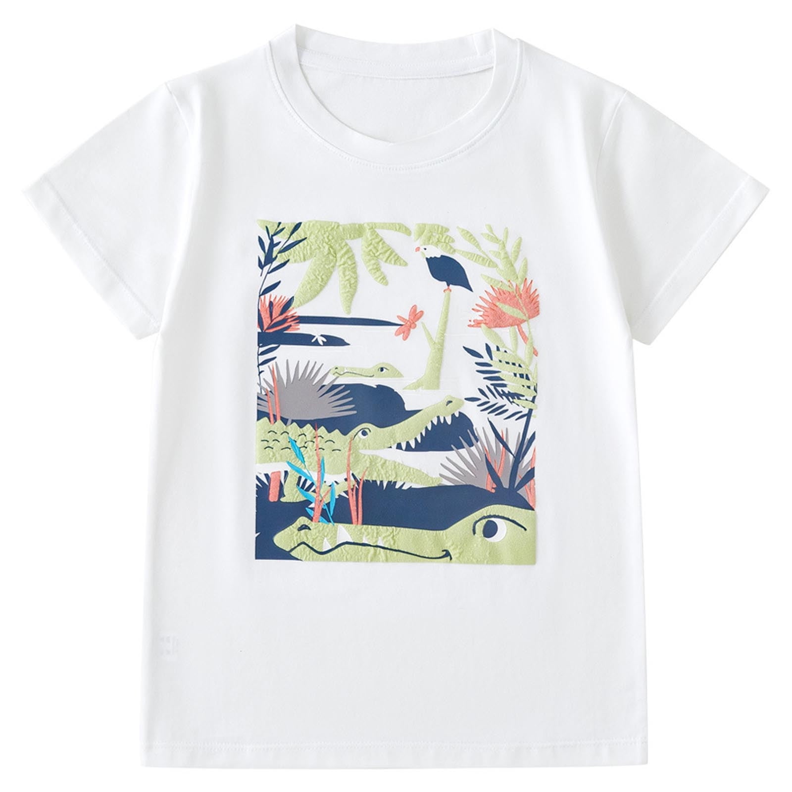 DAETIROS Toddler Boys Graphic T-Shirt, Comfy Basic Crew Neck Cute ...