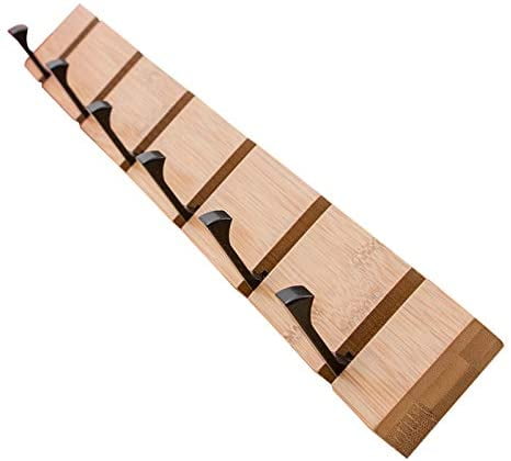 DAFEN Wooden Wall Mounted Folding Rack, Modern Wall Floating Coat Hook ...