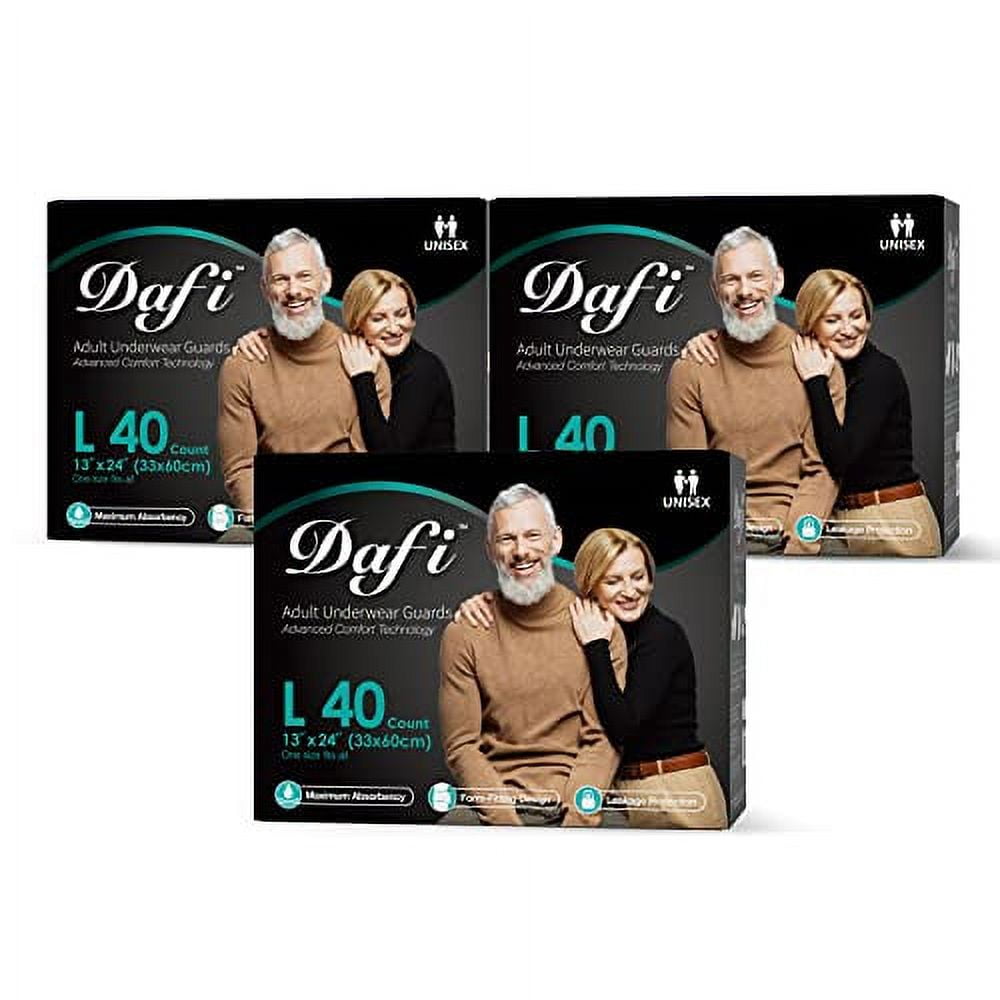 DAFI Disposable Incontinence Pads Bladder Control Pads for Women & Men ...