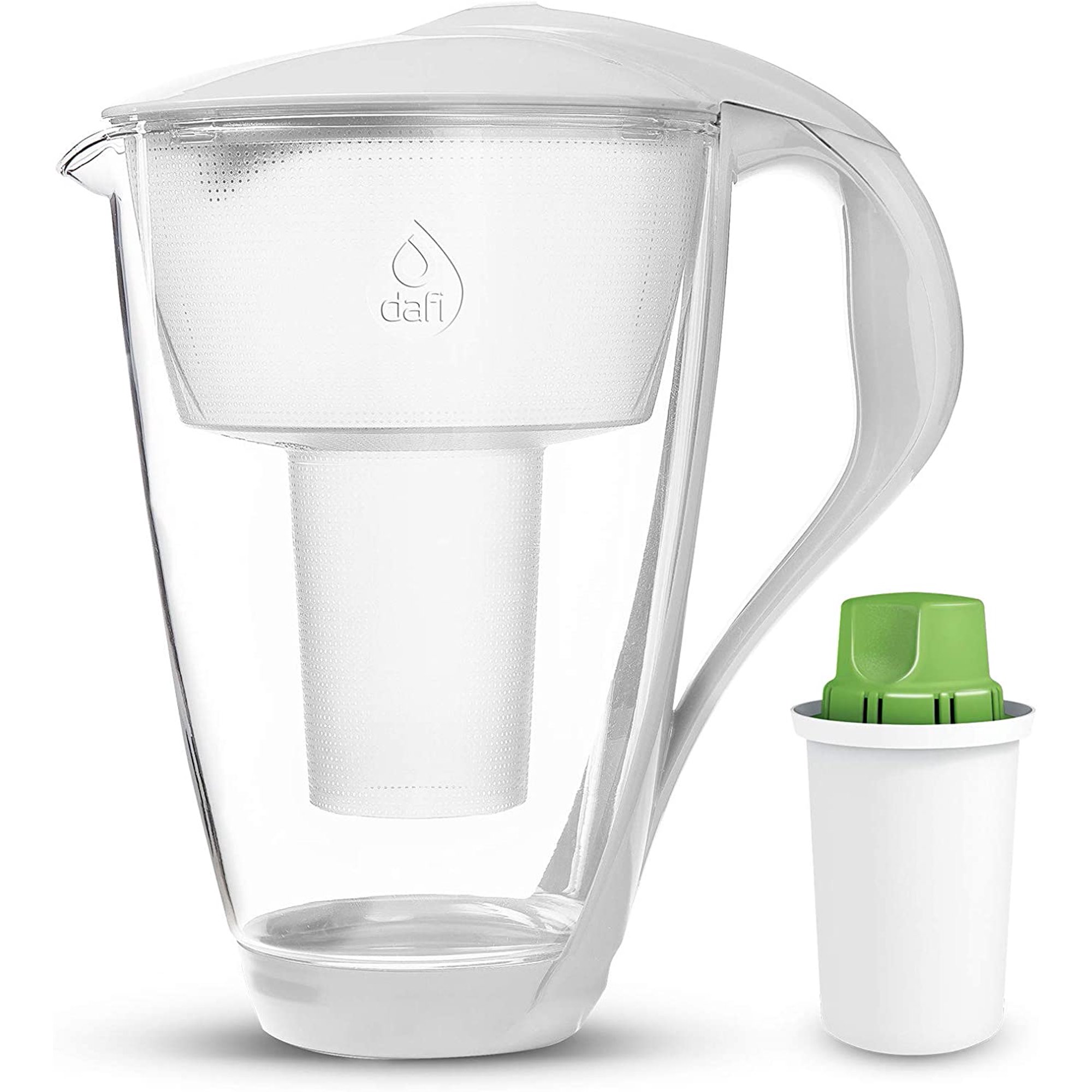 Brita Slim Water Pitcher with 1 Filter, BPA Free, White, 5 Cup ...