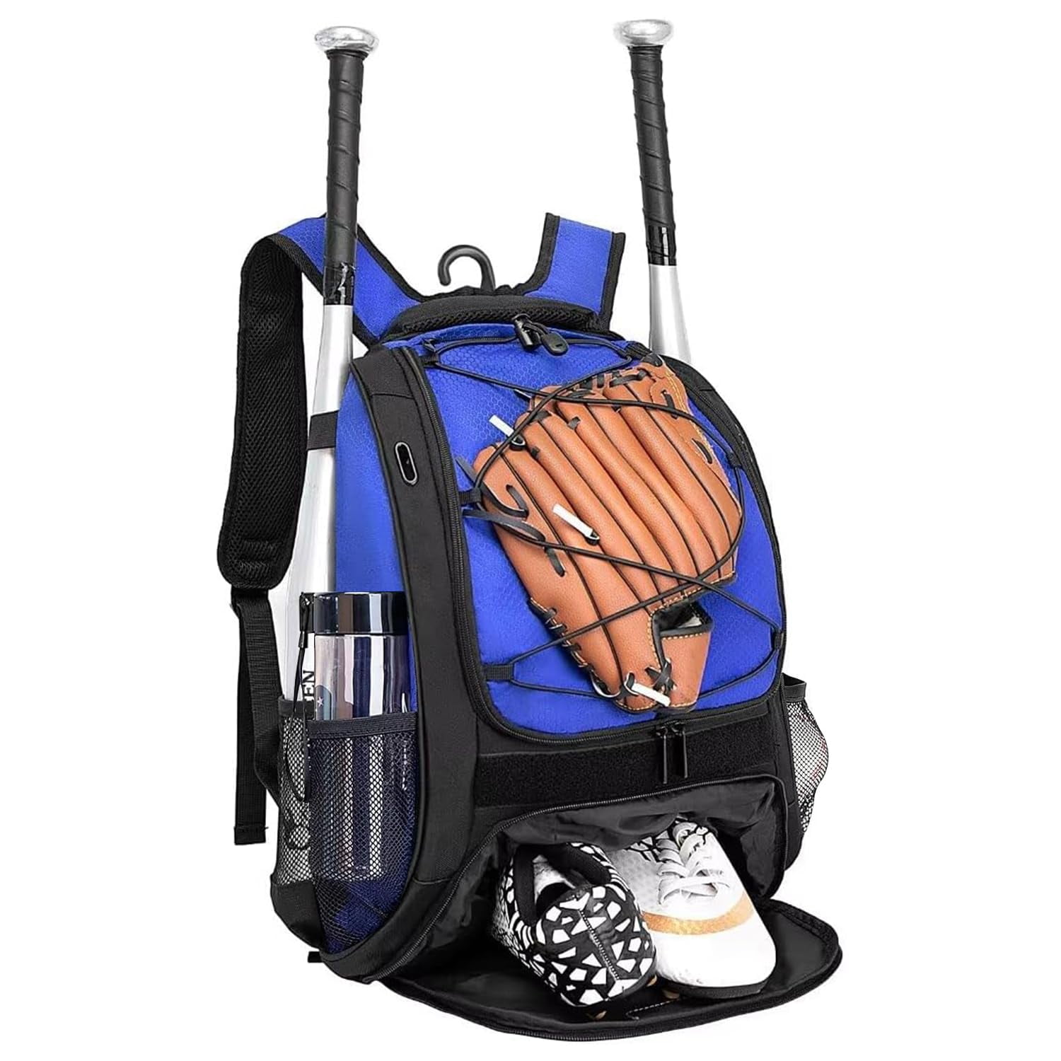 DAFISKY Baseball Bag Softball Backpack - Youth Adult T Ball Bat ...