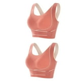 DAFPZW 2 Pack Womens Wireless Bras No Underwire Posture Corrector Bra ...