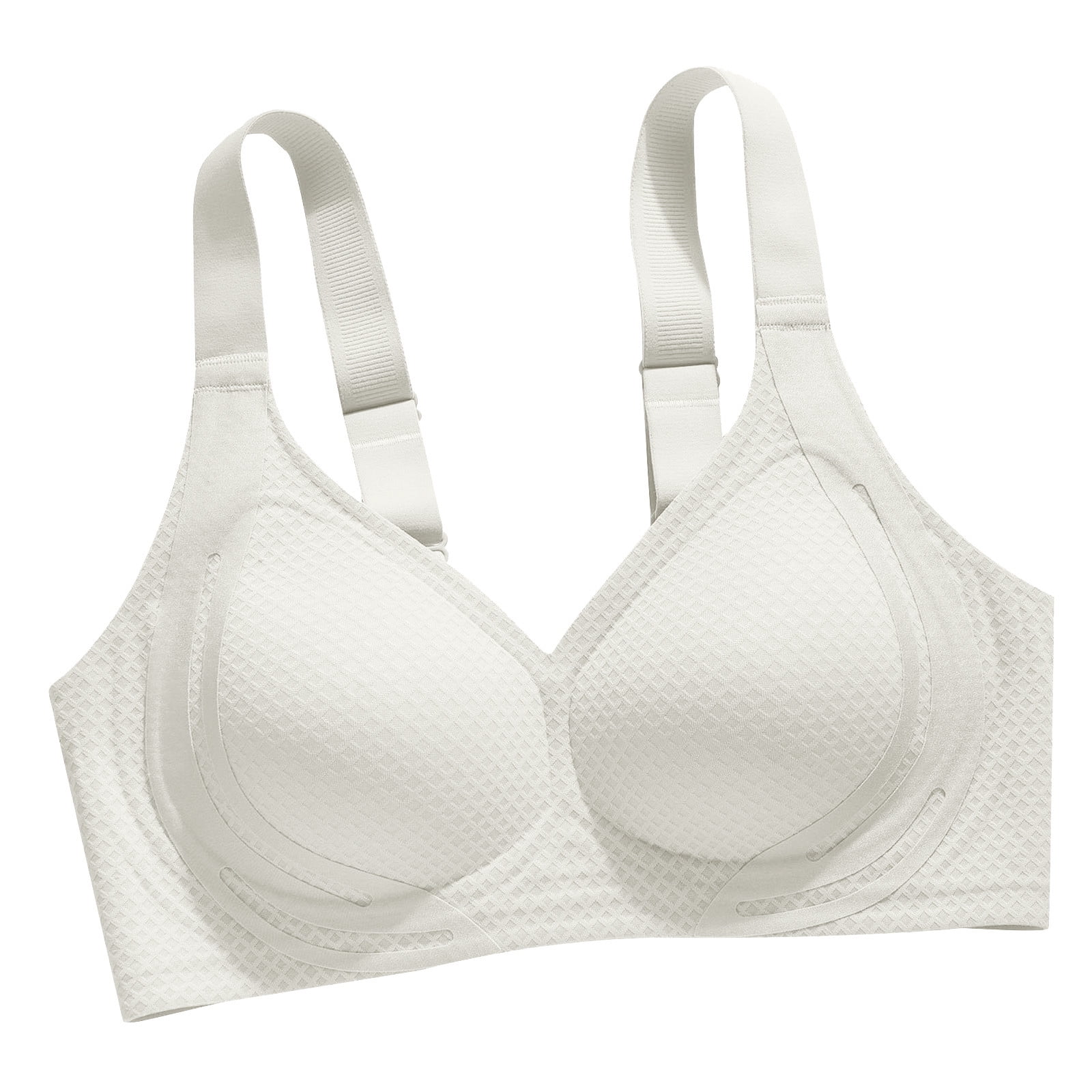 DAFPZW Anti Sagging Wireless Push Up Bras for Women Lightweight ...