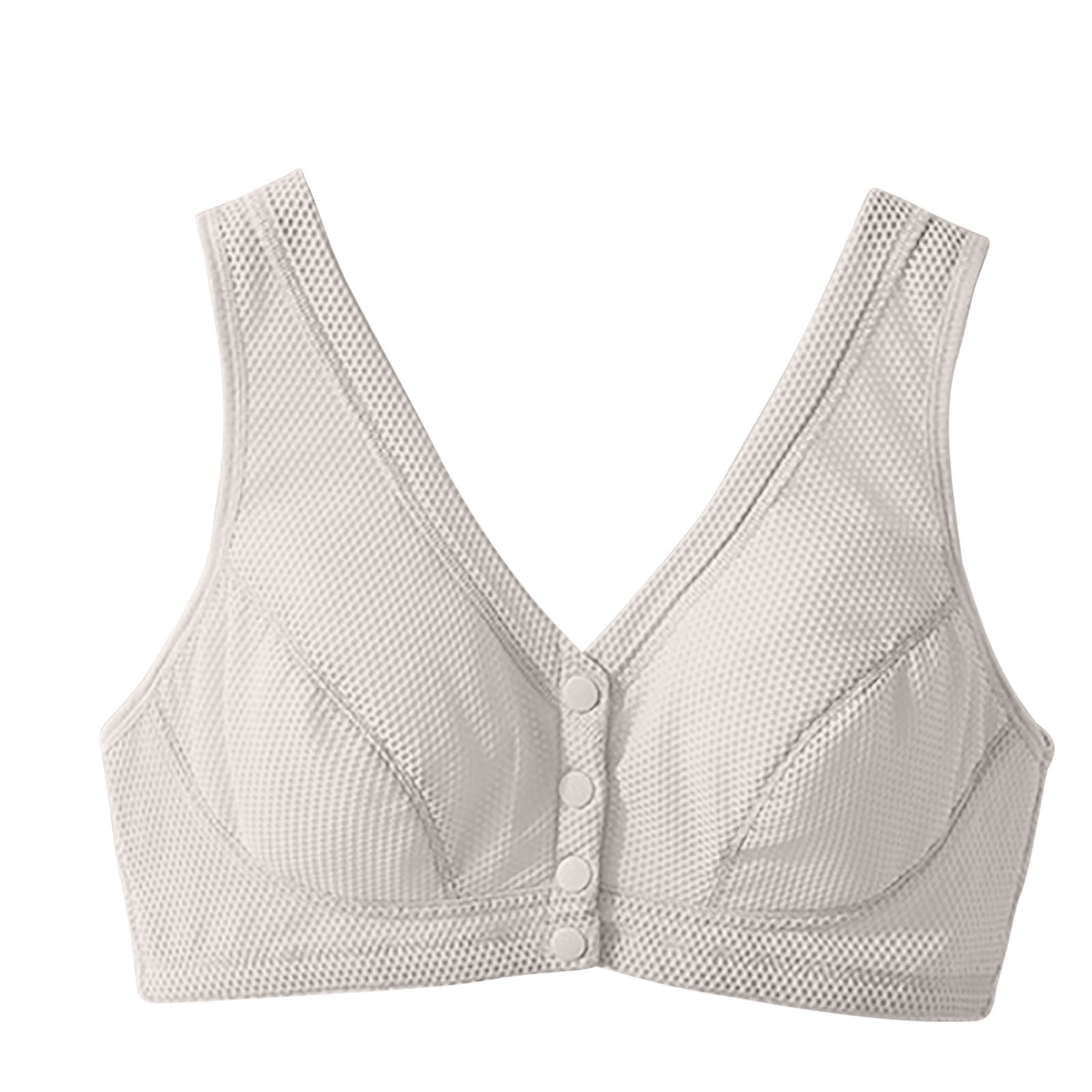 DAFPZW Bras for Older Women Front Closure Full Coverage Breathable ...
