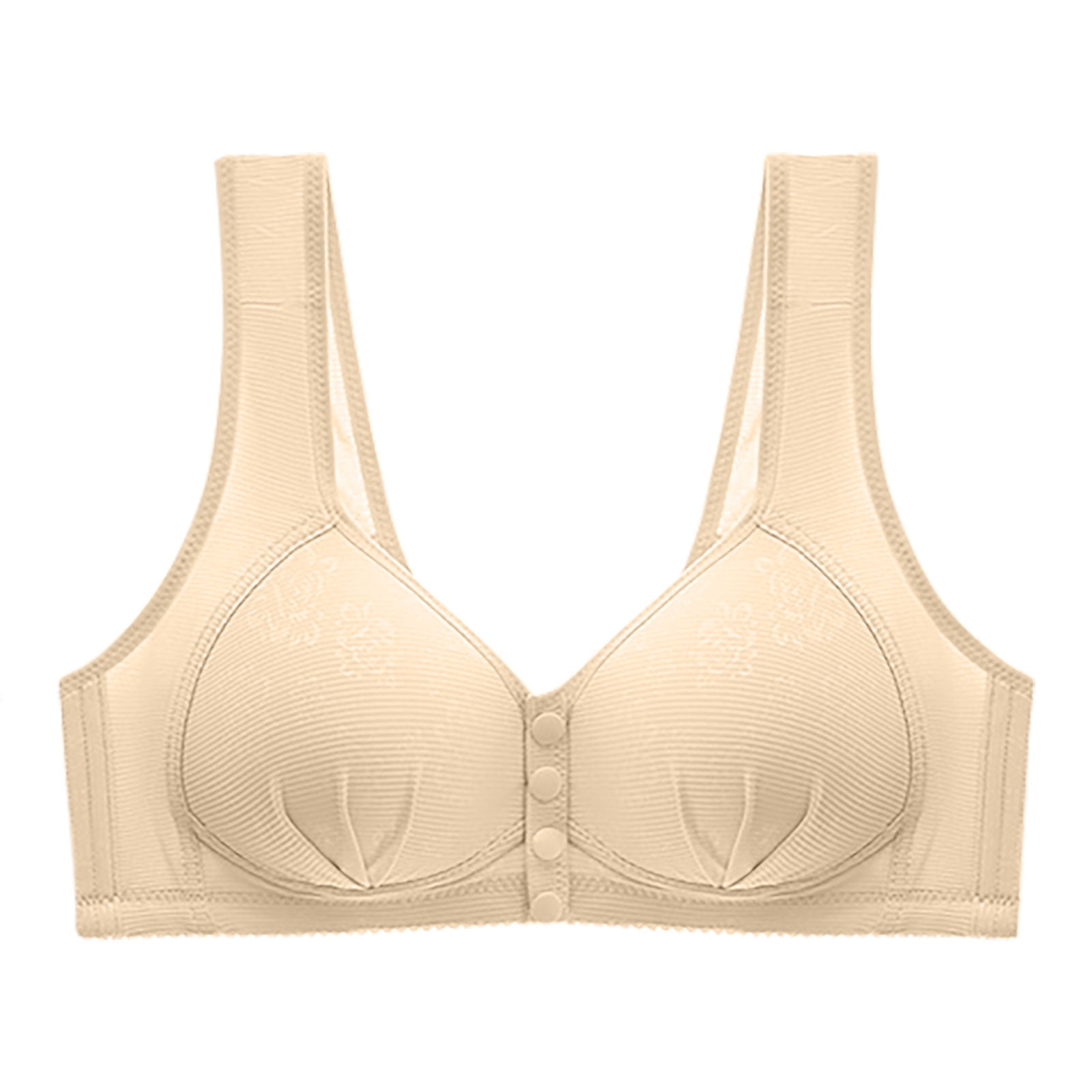 DAFPZW Bras for Women No Underwire Front Snap Wireless Full Coverage ...