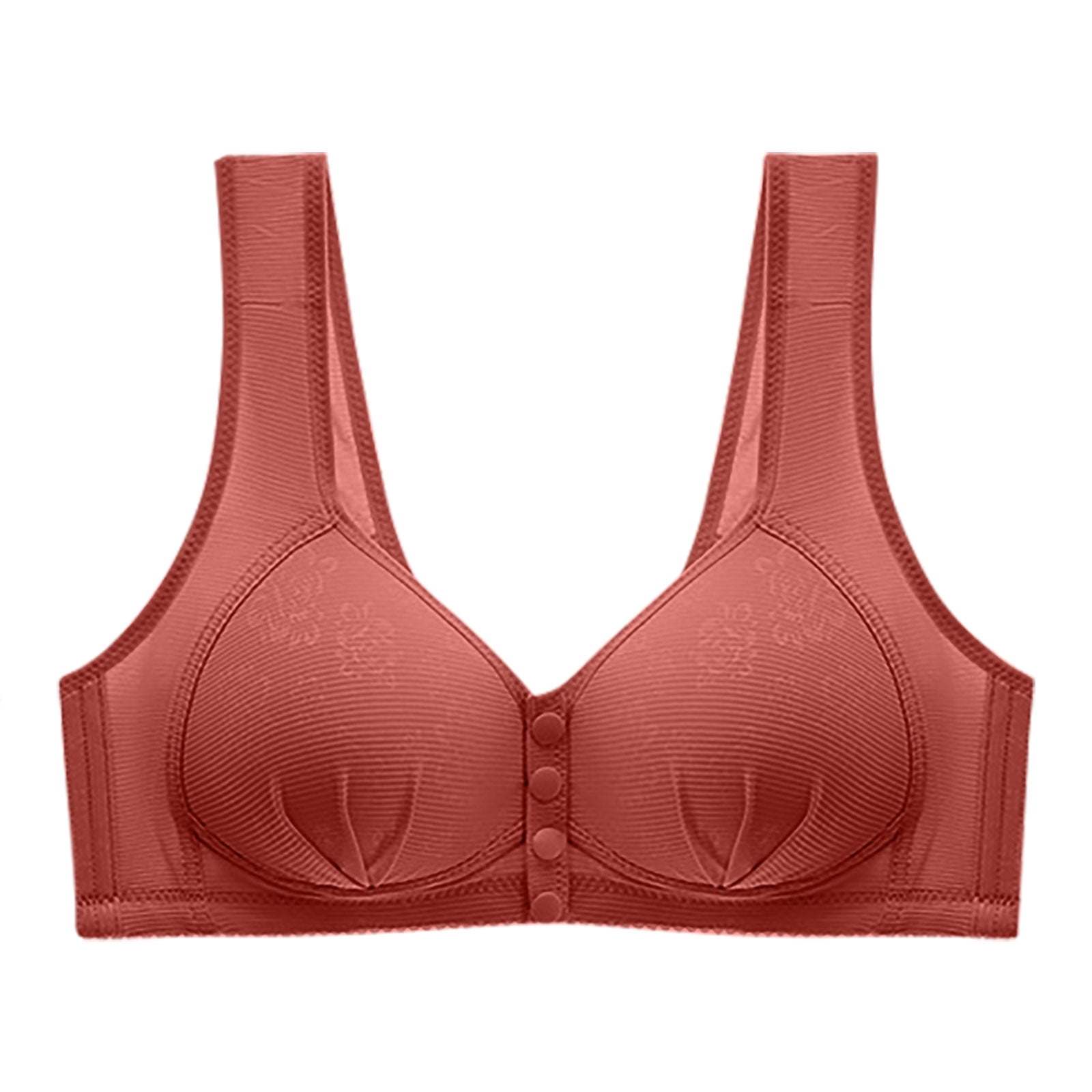DAFPZW Bras for Women No Underwire Front Snap Wireless Full Coverage ...