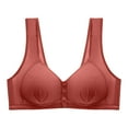 DAFPZW Bras for Women No Underwire Front Snap Wireless Full Coverage ...