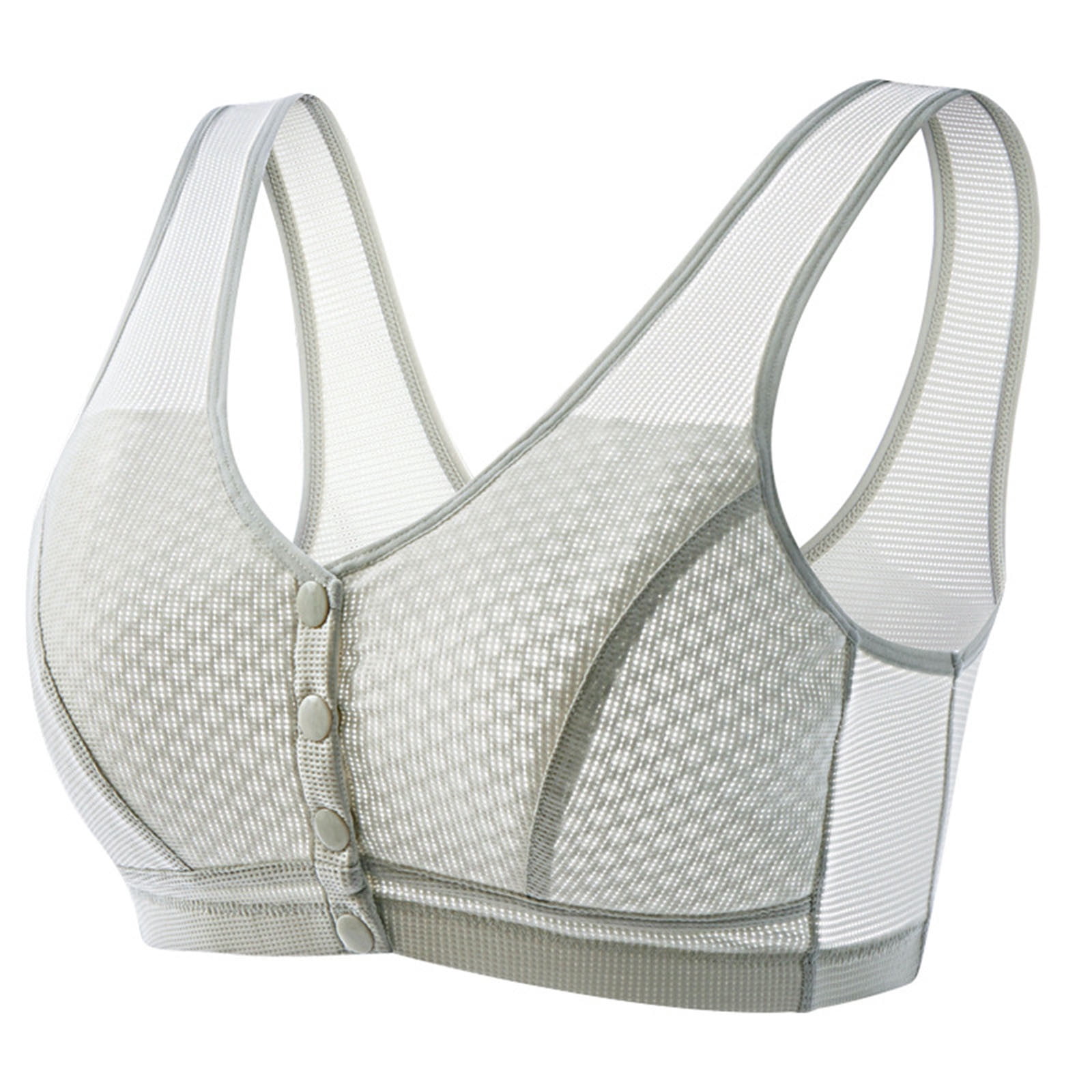 DAFPZW Bras for Women Wireless Athletic Ribbed Push Up Yoga Sport ...