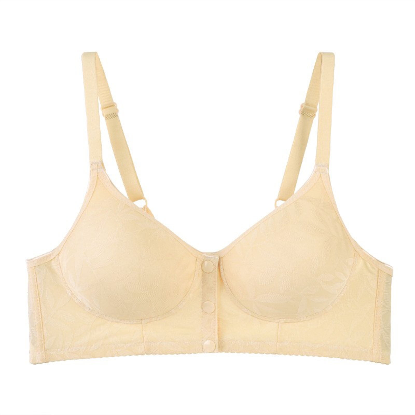 DAFPZW Front Closure Bras for Older Women Full Coverage No Underwire ...