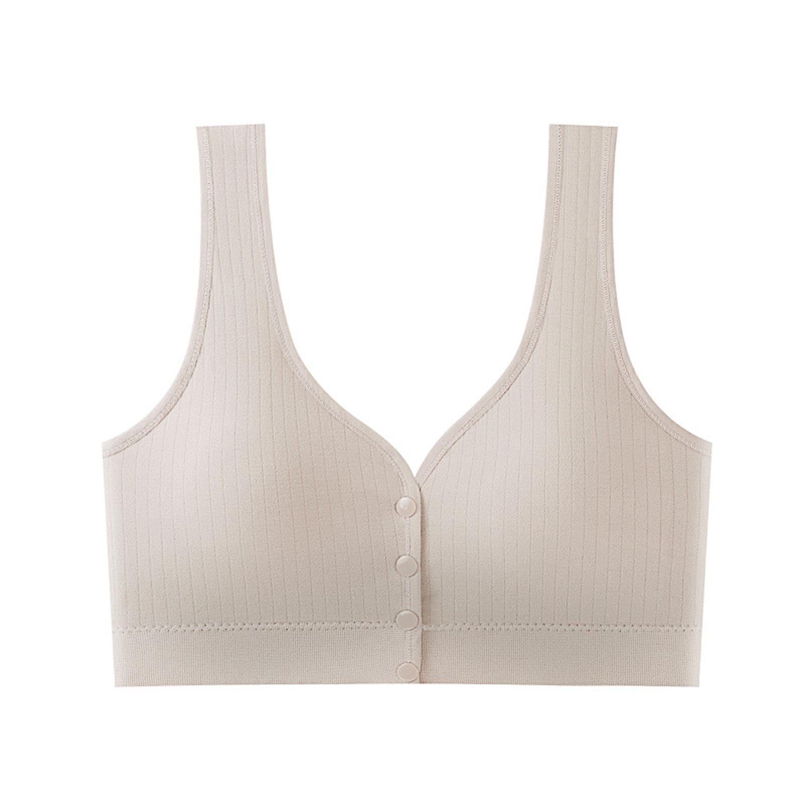 DAFPZW Front Closure Bras for Women No Underwire Wireless Bra Seamless ...