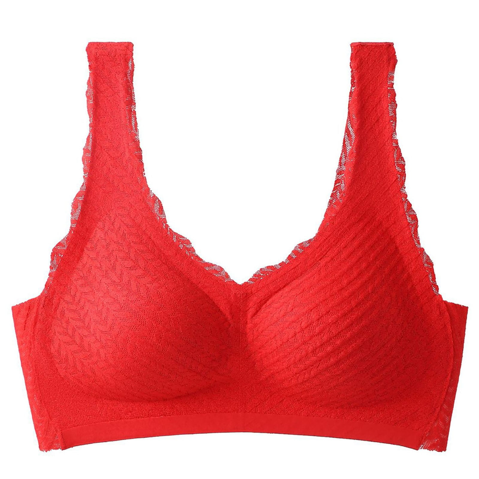 DAFPZW Full Coverage Lace Bras for Women No Underwire Push Up Underwear ...