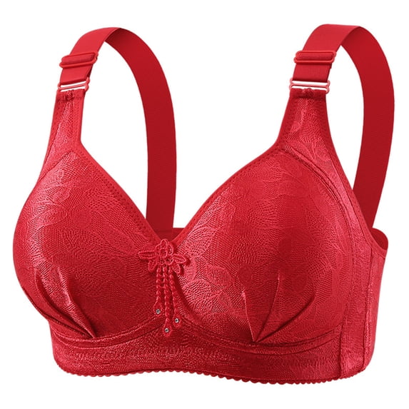 DAFPZW High Support Bras for Women Adjustable Strap Full Coverage Bras ...