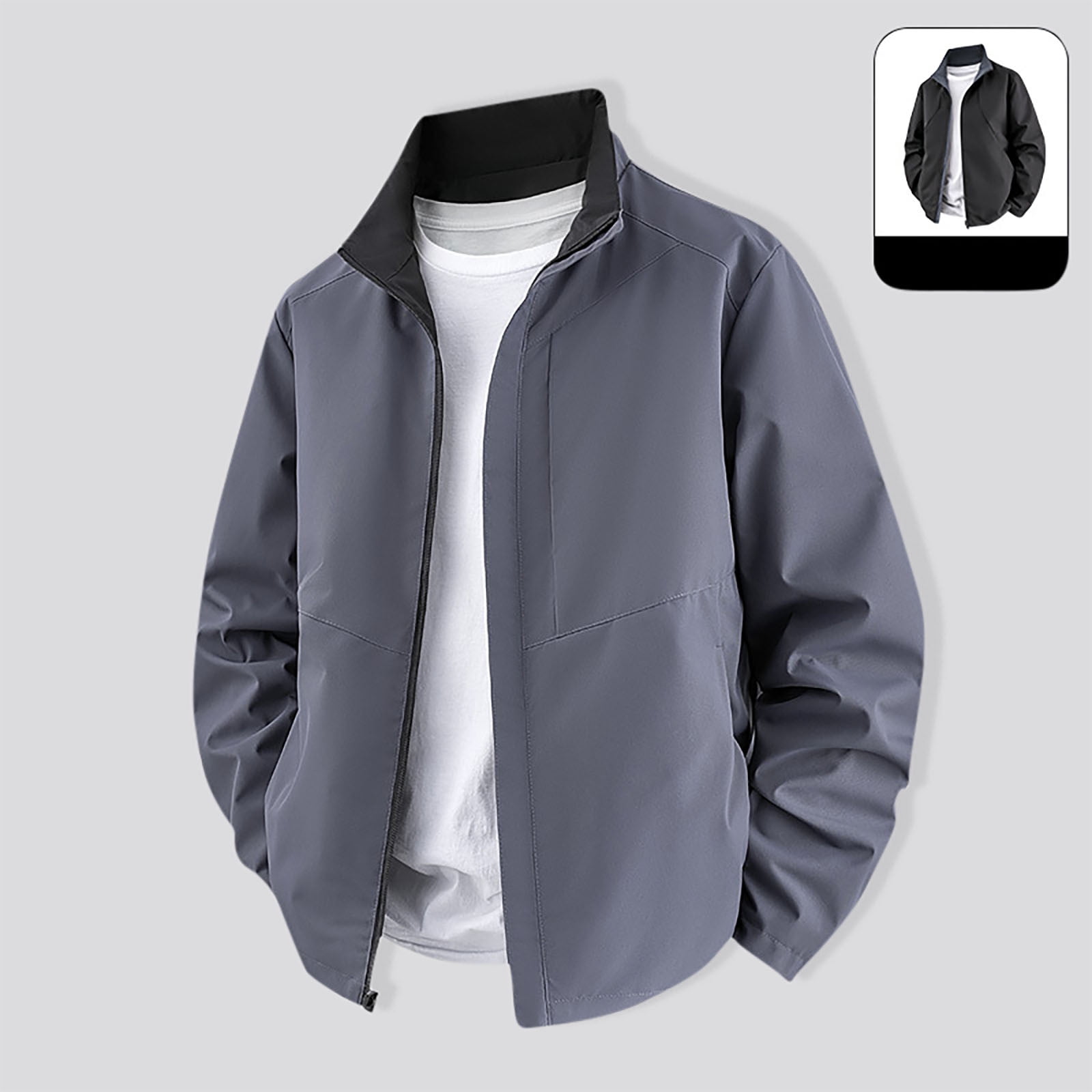 DAFPZW Lightweight Rain Jacket Men Waterproof Windbreaker Hooded Hiking ...