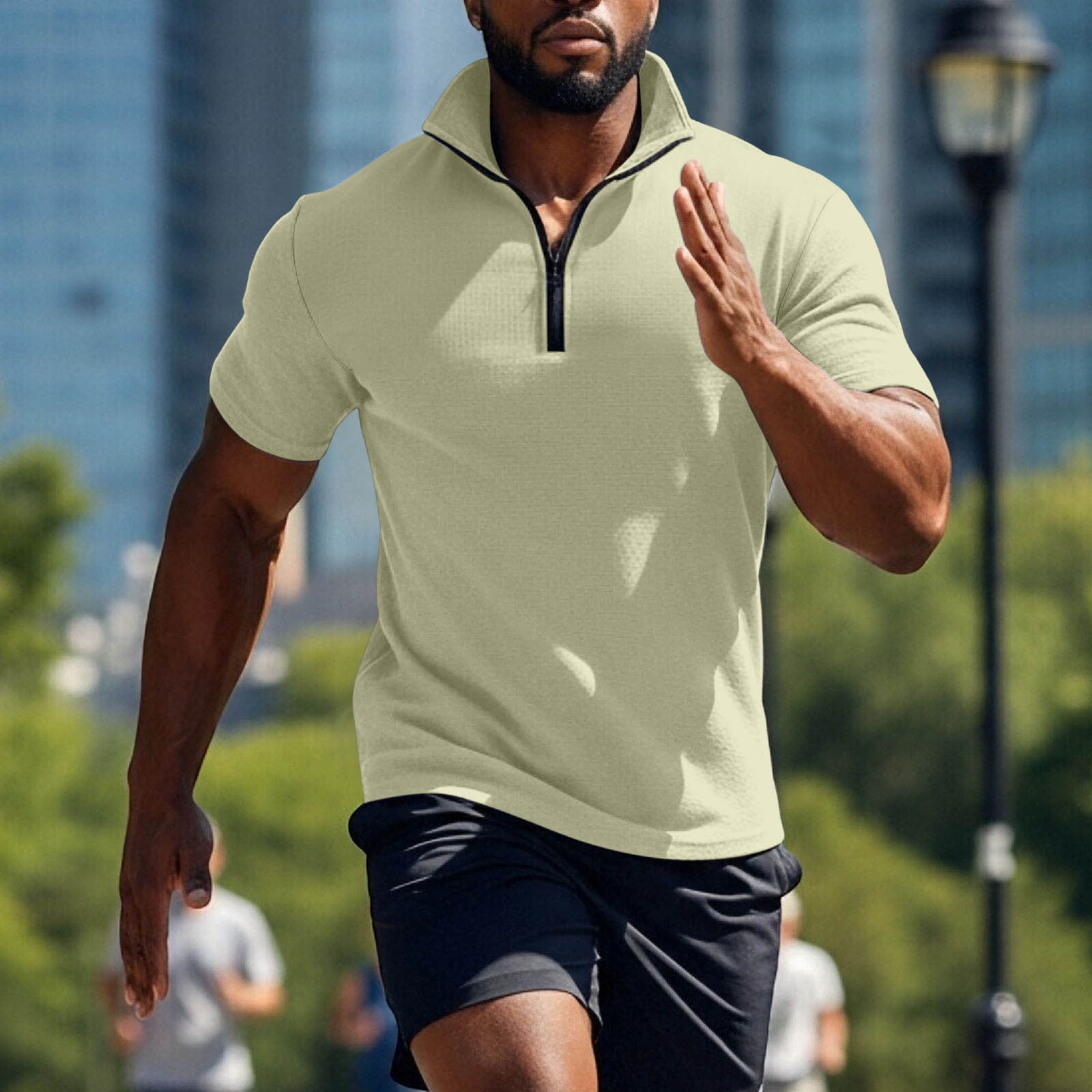 DAFPZW Men's Casual Sweatshirt Long Sleeve Color Block Athletic Running ...