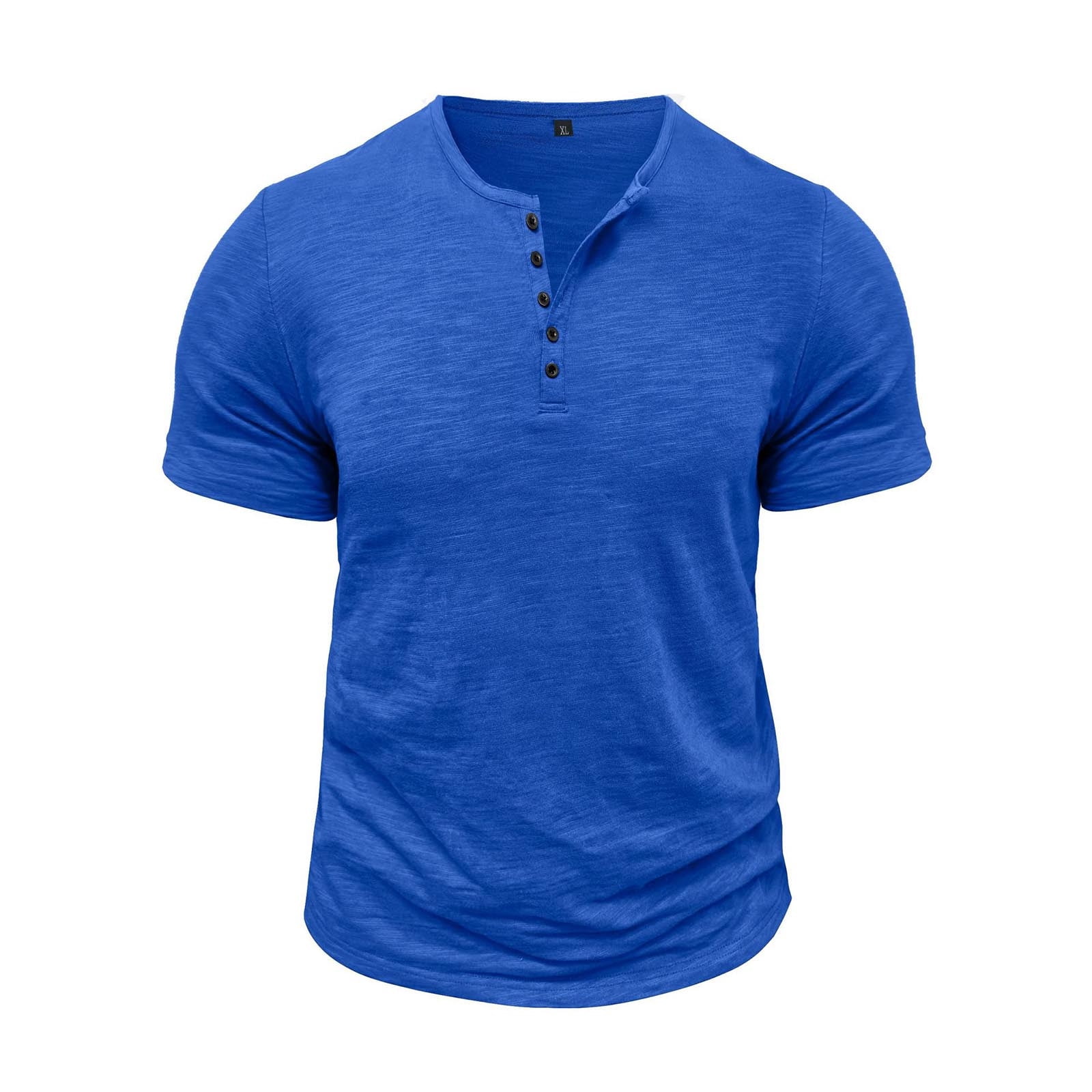 DAFPZW Men's Muscle Slim Fit Shirts Crewneck Longline T-Shirt Gym ...