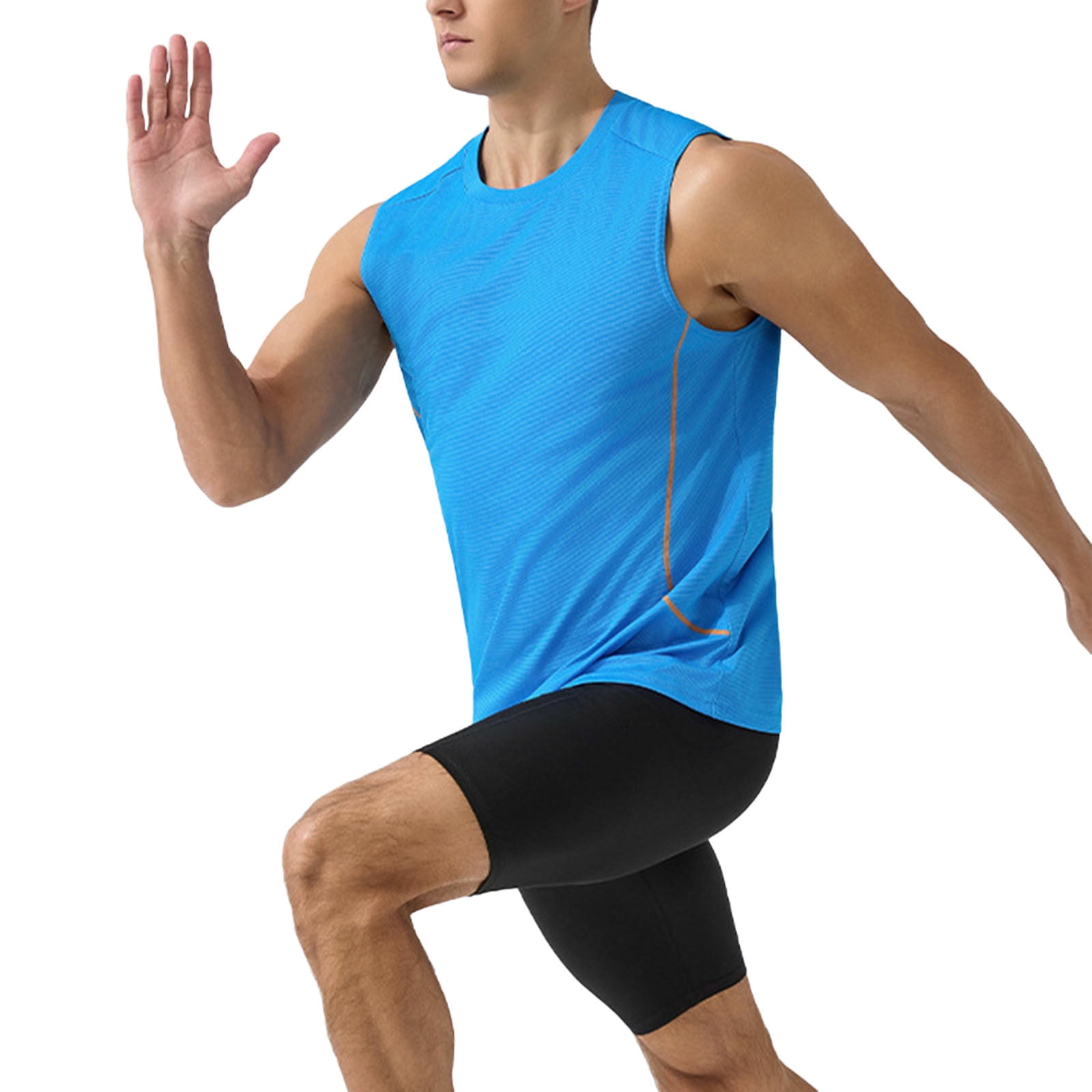 DAFPZW Mens Casual Plain Workout Shirt Breathable Gym Tees Summer ...