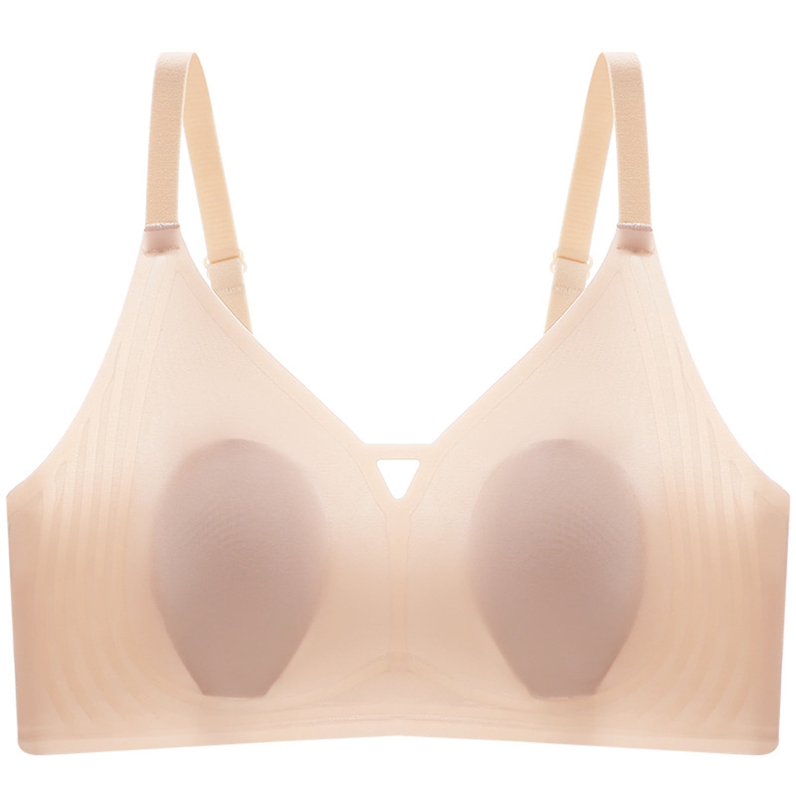 DAFPZW Minimizer Bras for Women Wireless Jelly Seamless Soft Supportive ...