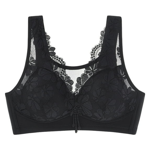 DAFPZW Plus Size Bras for Women Push Up Lace Comfortable Gathered ...